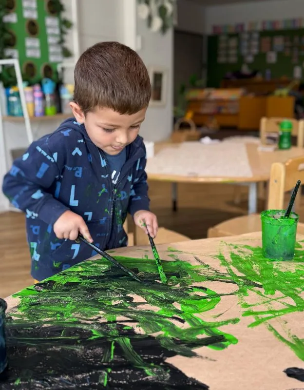 Learning Through Painting At The Vines Early Learning Centre